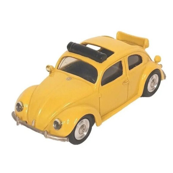 Toys | Volkswagon Vw Areoport Beetle Diecast Vintage Yellow Sunroof ...